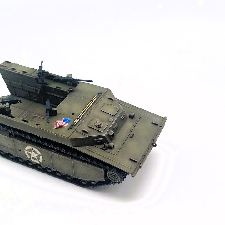 3D Printable LVT-4 Water Buffalo (Amphibious, US, WW2) by Wargame3d