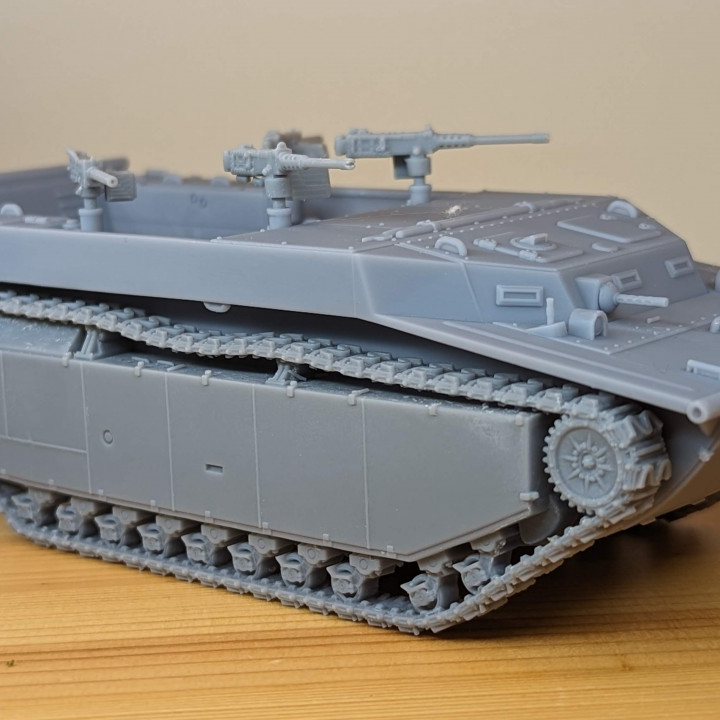 3D Printable LVT-4 Water Buffalo (Amphibious, US, WW2) by Wargame3d