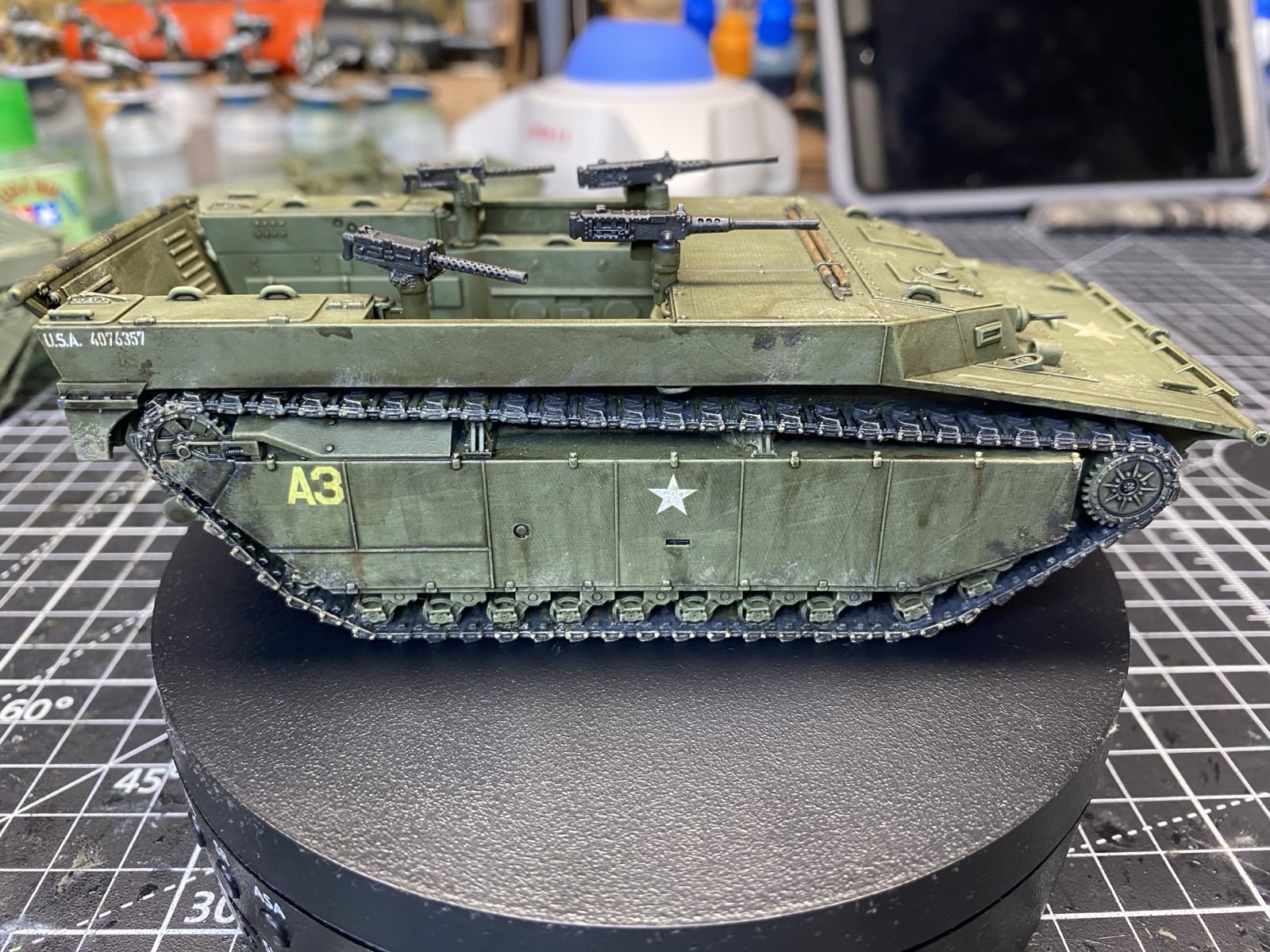 3D Printable LVT-4 Water Buffalo (Amphibious, US, WW2) by Wargame3d