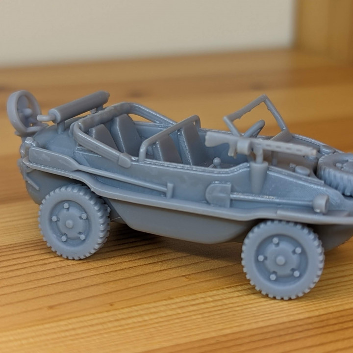 3D Printable VW Type 166 (VW Schwimmwagen) (Amphibious, Germany, WW2 ...