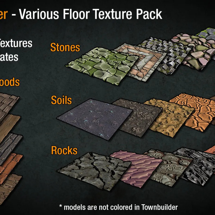 3D Printable Various Floor Texture Pack by Christopher Adam