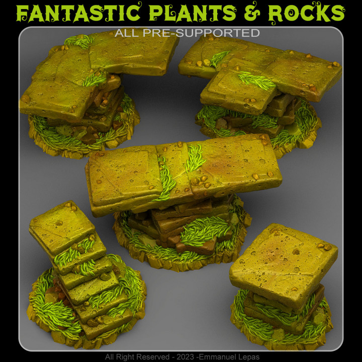3D Printable AZTEC MODULAR BRIDGES by Fantastic Plants And Rocks