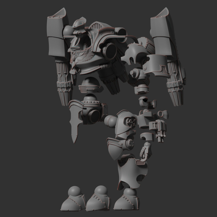 3D Printable Scions - Helios War Construct by DivergingRealm