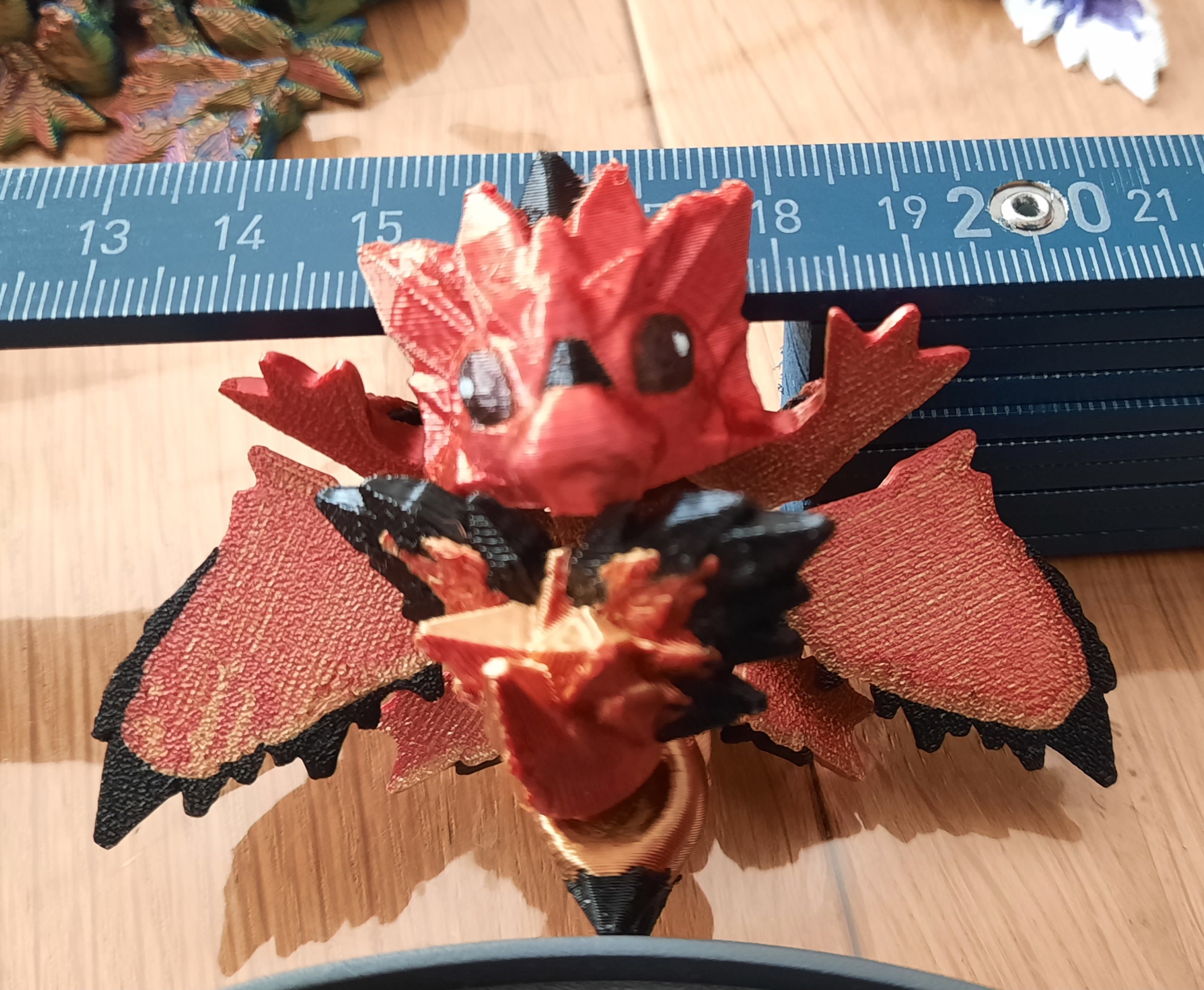 3D Printable Tiny Crystal Dragon by Cinderwing3D
