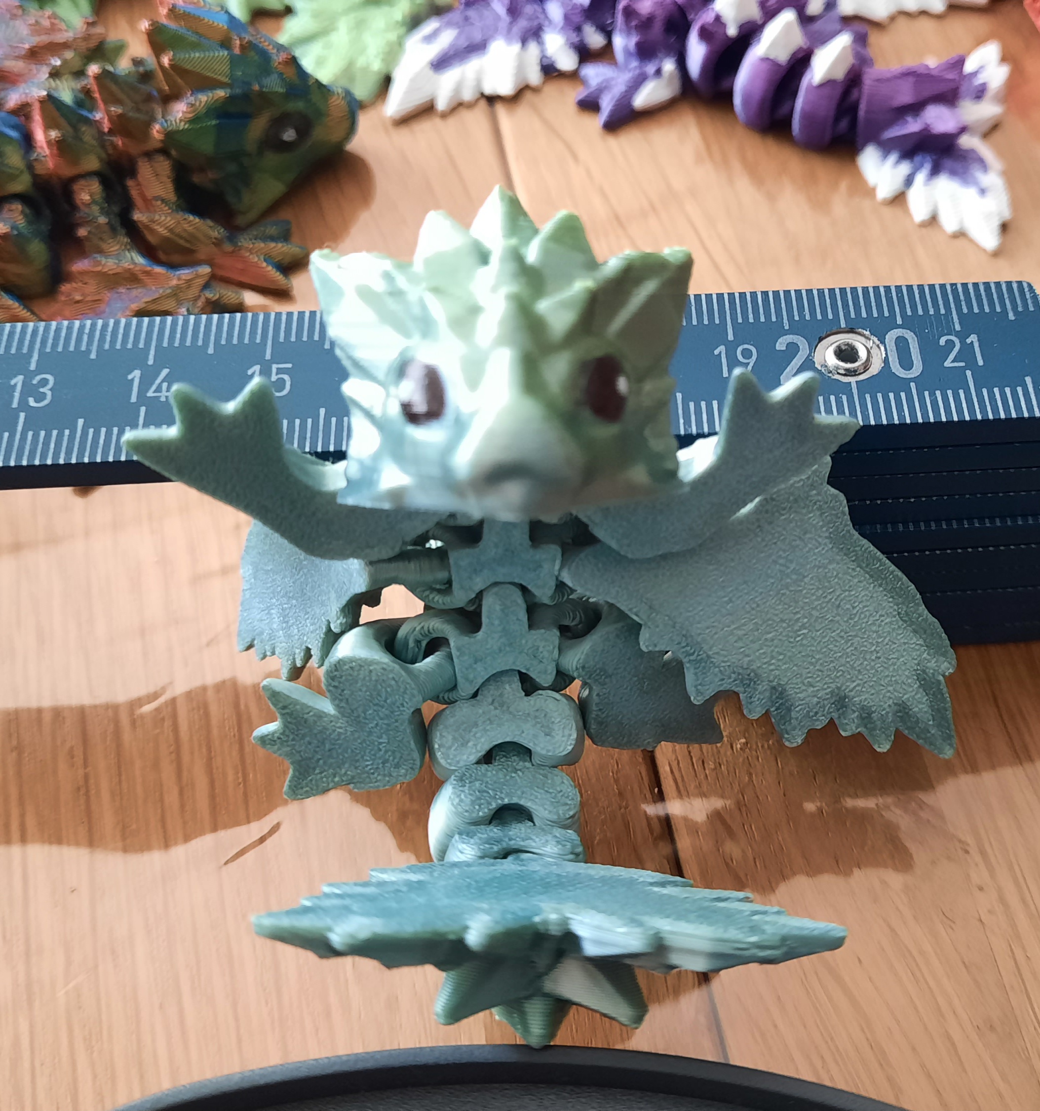 3D Printable Tiny Crystal Dragon by Cinderwing3D