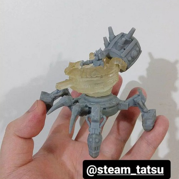 3D Printable Modular Steampunk Spider Tank by Steam Tatsu