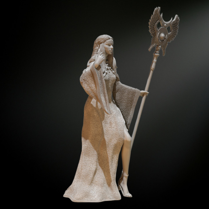 3D Printable Tara – The Elf Queen STL | Fantasy Female Elf Miniature ...