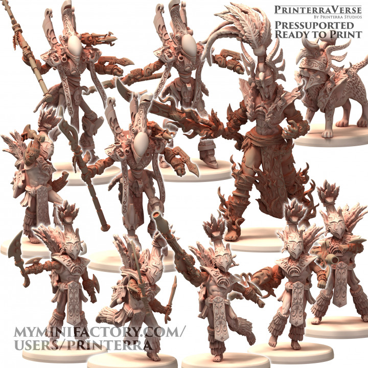 3D Printable 026 EXILED Bigger Tribal Elder Space Forest Elves and ...