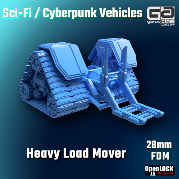 3D Printable Heavy Load Mover by gamesART by Philipp