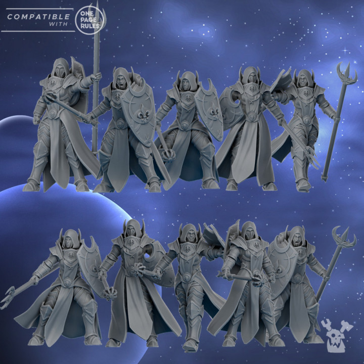 3D Printable Silver Guards build-kit & squad by dakkadakka.store
