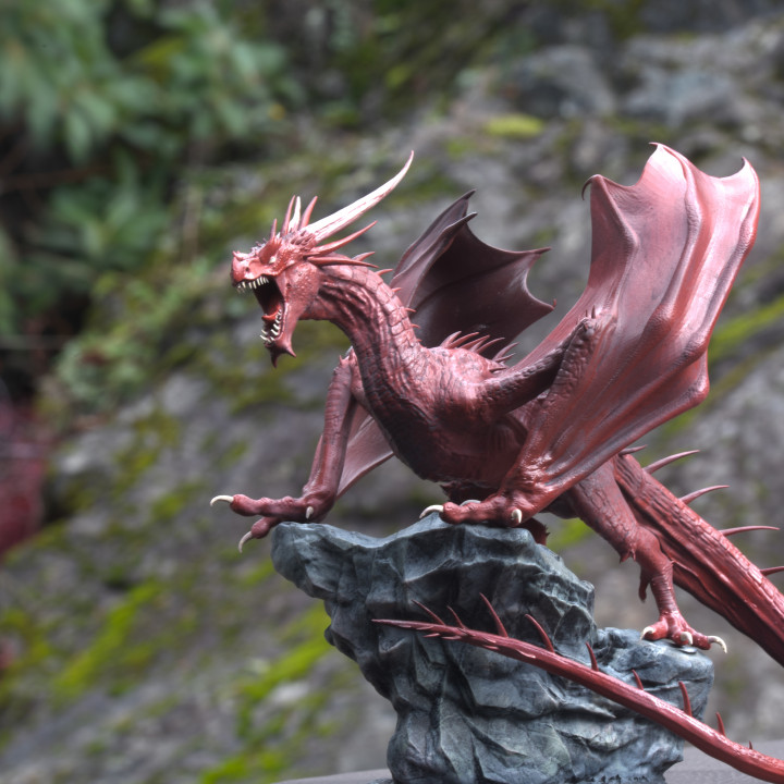 3D Print of Ignistor, Eternal Fire Dragon by Blimey