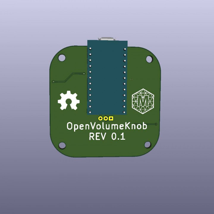 3D Printable Volume Knob V2 (USB-C) by Max Siebenschlaefer