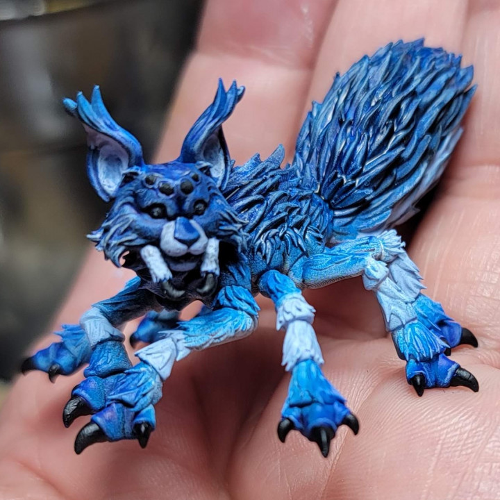 3D Print of Fluffy Cat Spider / Astral Arachnid / Space Crawler ...