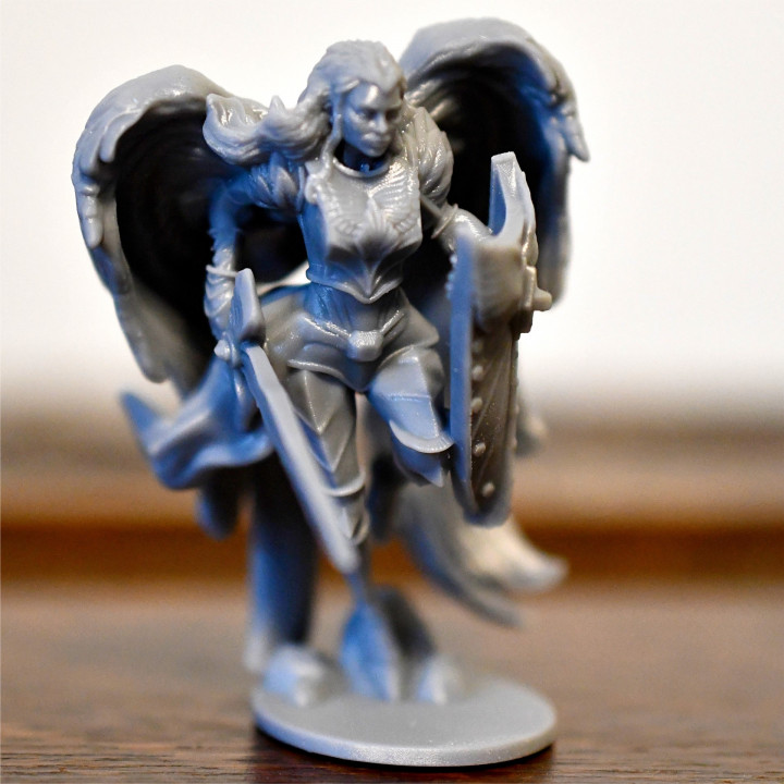 3D Printable Paladin Angel by Gametee 3d Miniatures