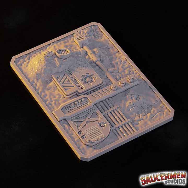 3D Printable Texture Palette: Industrial Fragments by Saucermen Studios