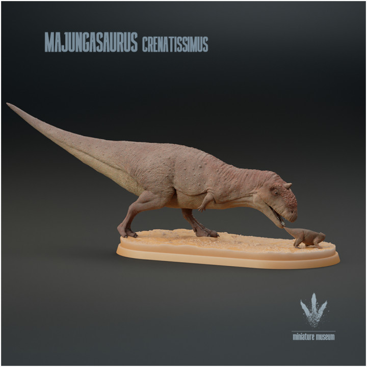 3D Printable Majungasaurus crenatissimus : Simosuchus Display by ...