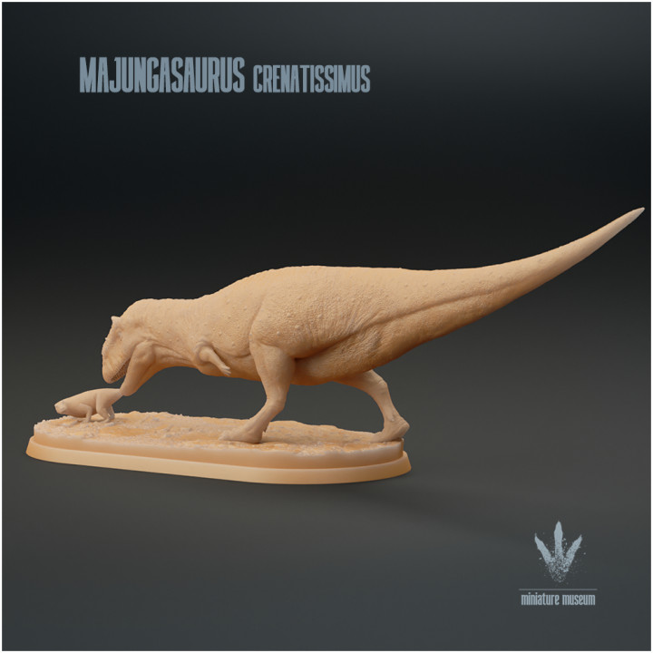 3D Printable Majungasaurus crenatissimus : Simosuchus Display by ...