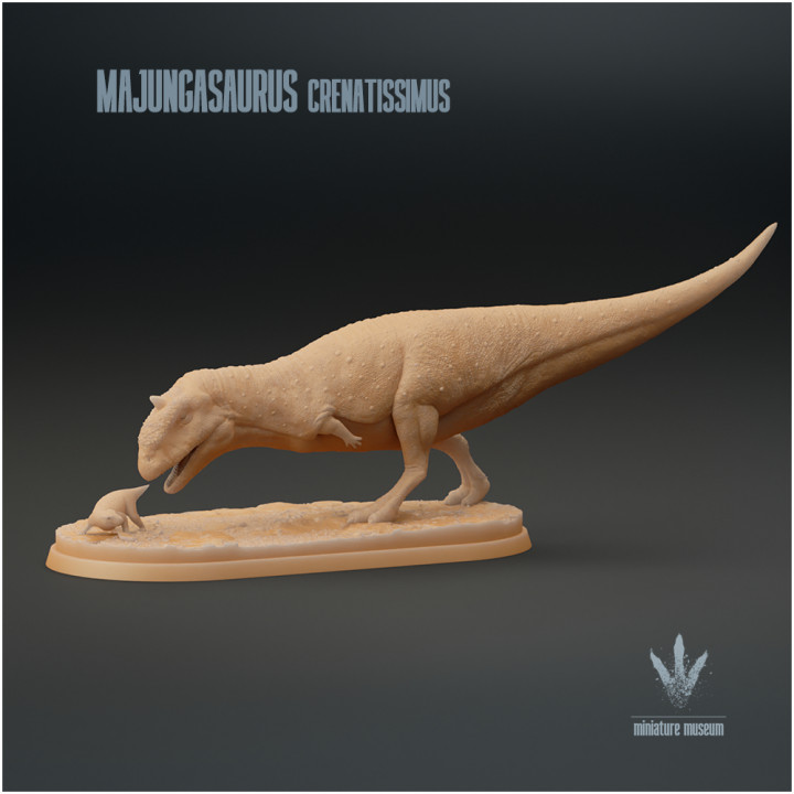 3D Printable Majungasaurus crenatissimus : Simosuchus Display by ...
