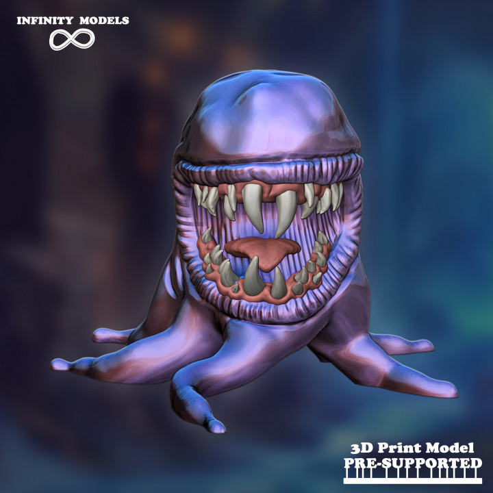 3D Printable Parasite with tentacles by InfinityModels