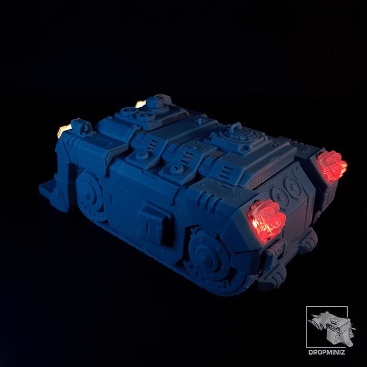 3D Printable Sci-fi Dwarf Tank - Drilldozer by DropMiniz