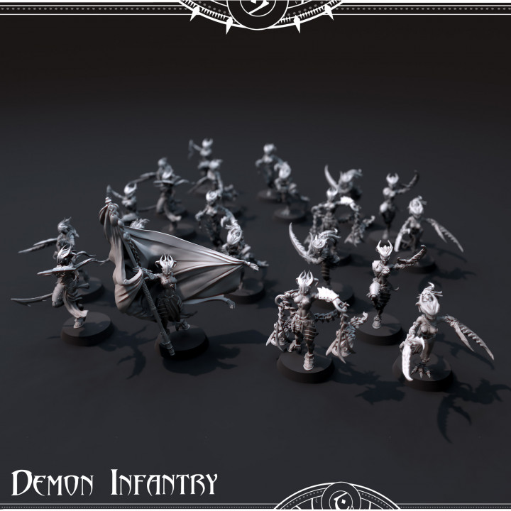 Daemon Damzels - An Army to 3D print Campaign - MyMiniFactory