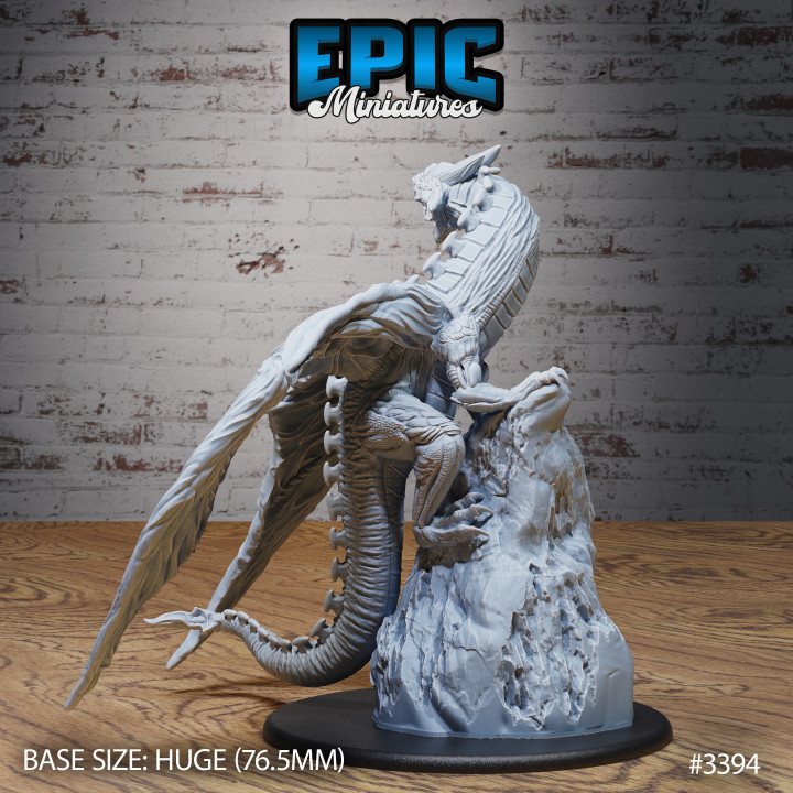 3D Printable Cyclops Dragon Set / Winged Astral Drake / Ancient Cosmic ...