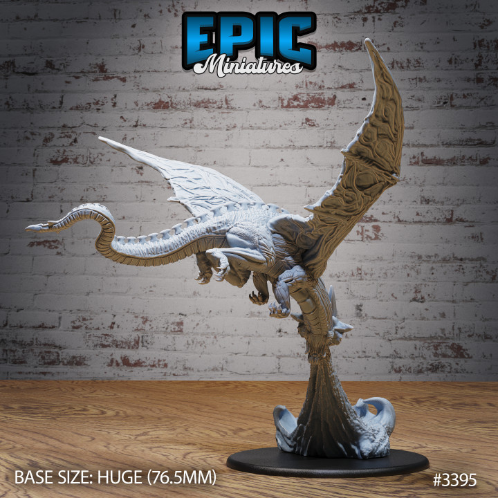 3D Printable Cyclops Dragon Set / Winged Astral Drake / Ancient Cosmic ...