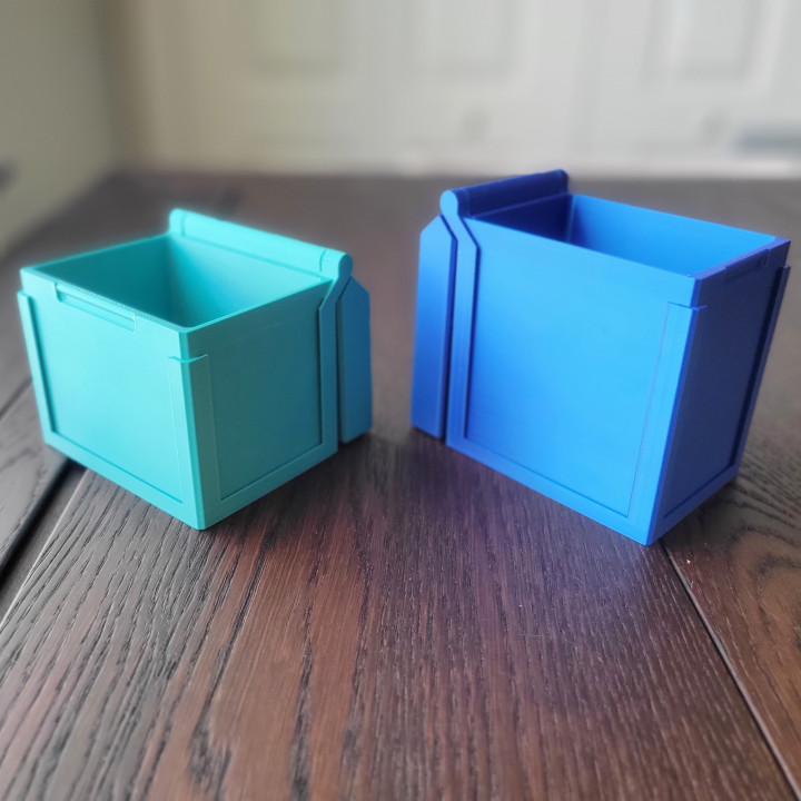 3D Printable Print in Place Deck Boxes with Snapping Lid by Spellbound ...