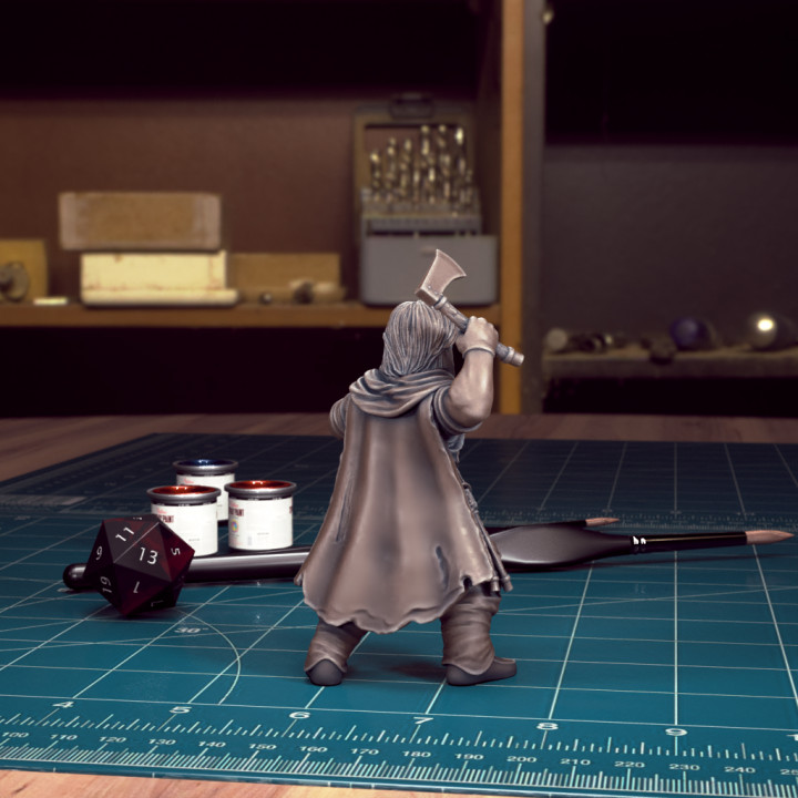 3D Printable DnD Heroes Dwarf Ranger Female [Pre-Supported] by ...