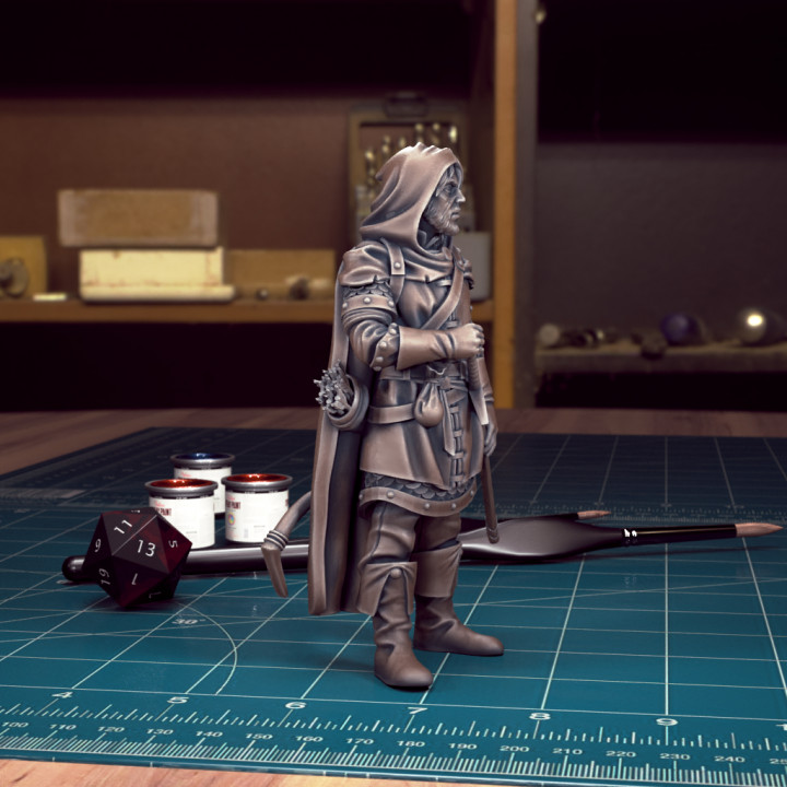 3D Printable DnD Heroes Human Ranger Male [Pre-Supported] by TytanTroll ...