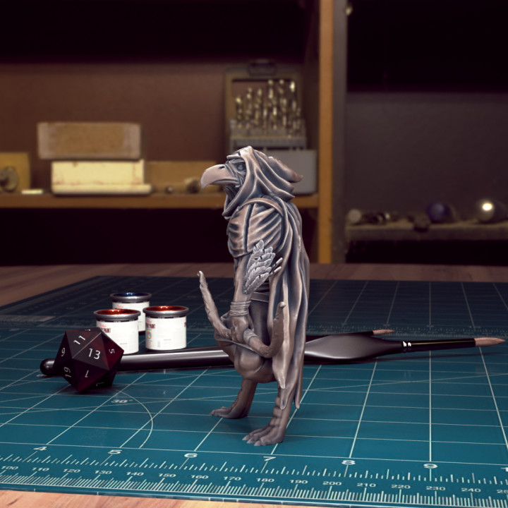 3D Printable DnD Heroes Kenku Ranger Male [Pre-Supported] by TytanTroll ...
