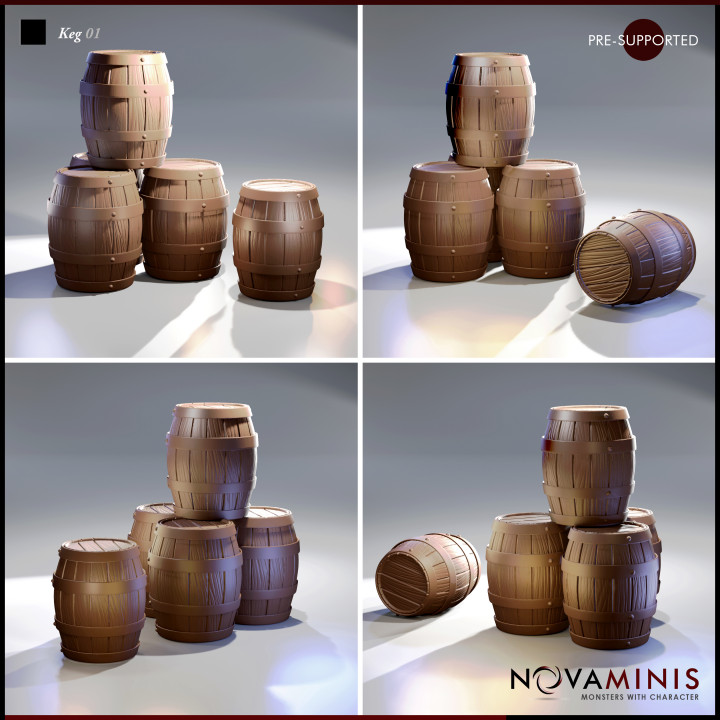 3D Printable Keg 01 by NovaMinis