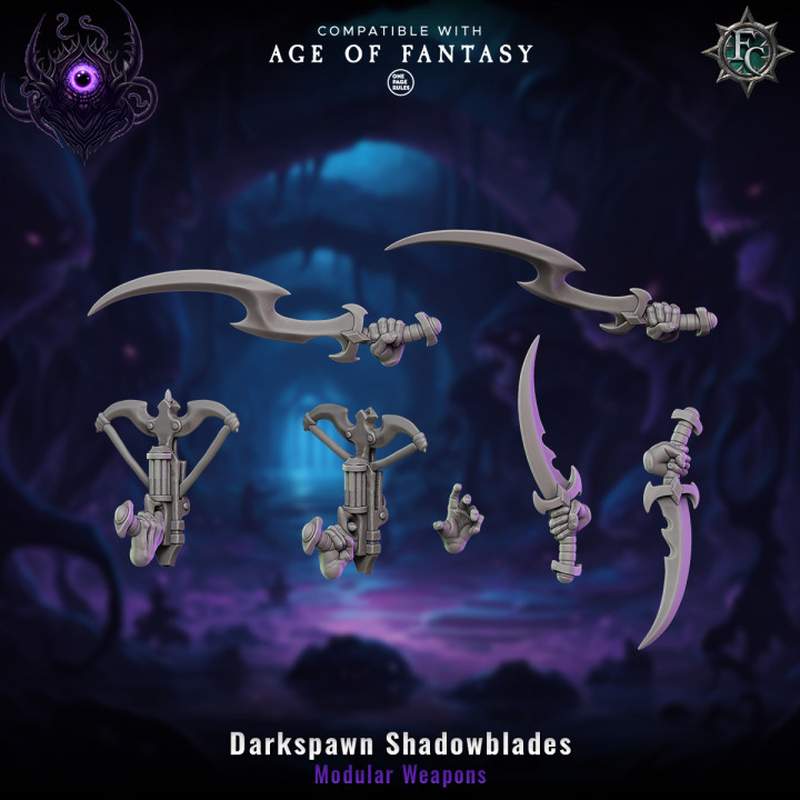 3D Printable Darkspawn Cabal Bundle by Fleshcraft Studio