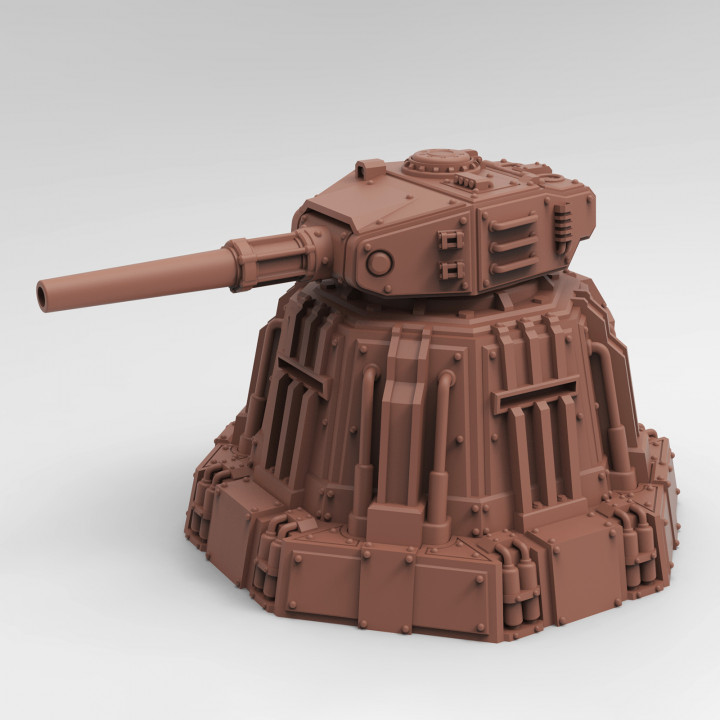 3D Printable Land Defense Turret by Tesseract Tomb