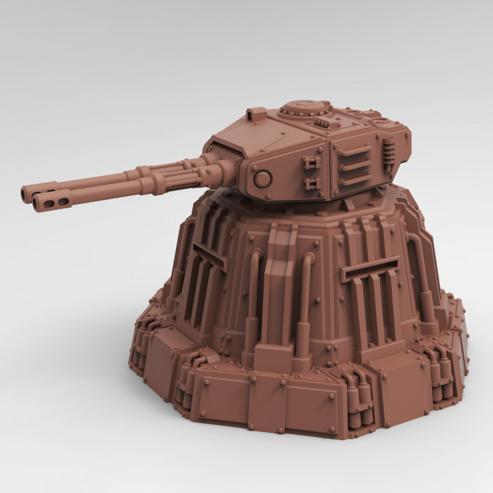 3D Printable Land Defense Turret by Tesseract Tomb