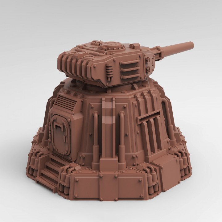 3D Printable Land Defense Turret by Tesseract Tomb