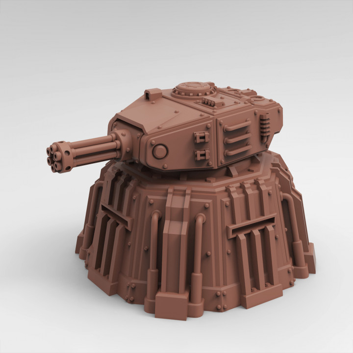 3D Printable Land Defense Turret by Tesseract Tomb
