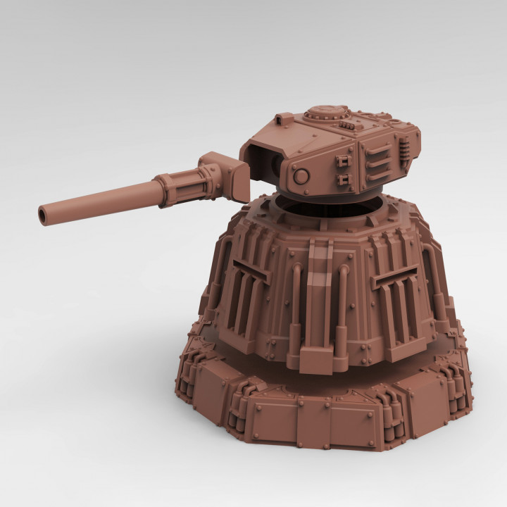 3D Printable Land Defense Turret by Tesseract Tomb