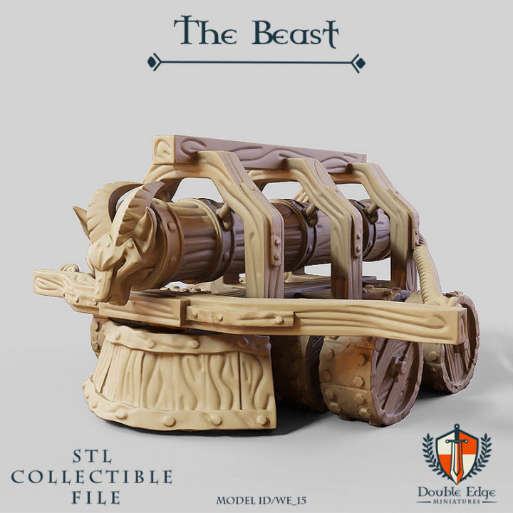 3D Printable The Beast by Double Edge Miniatures