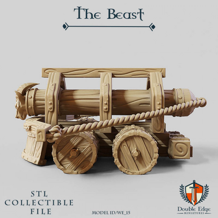 3D Printable The Beast by Double Edge Miniatures