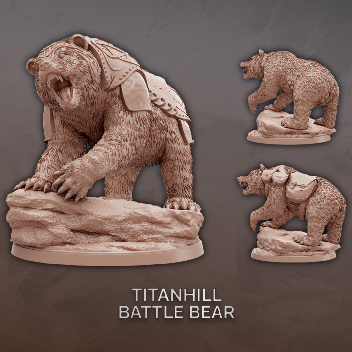 3D Printable Titanhill Battle Bear by Artificers_Mini