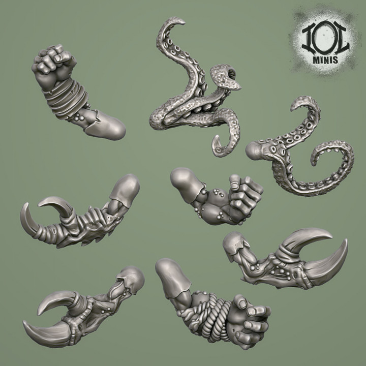 3D Printable Modular Mutants Set #2 - Multipart Post Apocalyptic Mutie ...