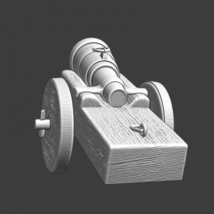 3D Printable Medieval bombard mortar by Northern Crusades Miniatures