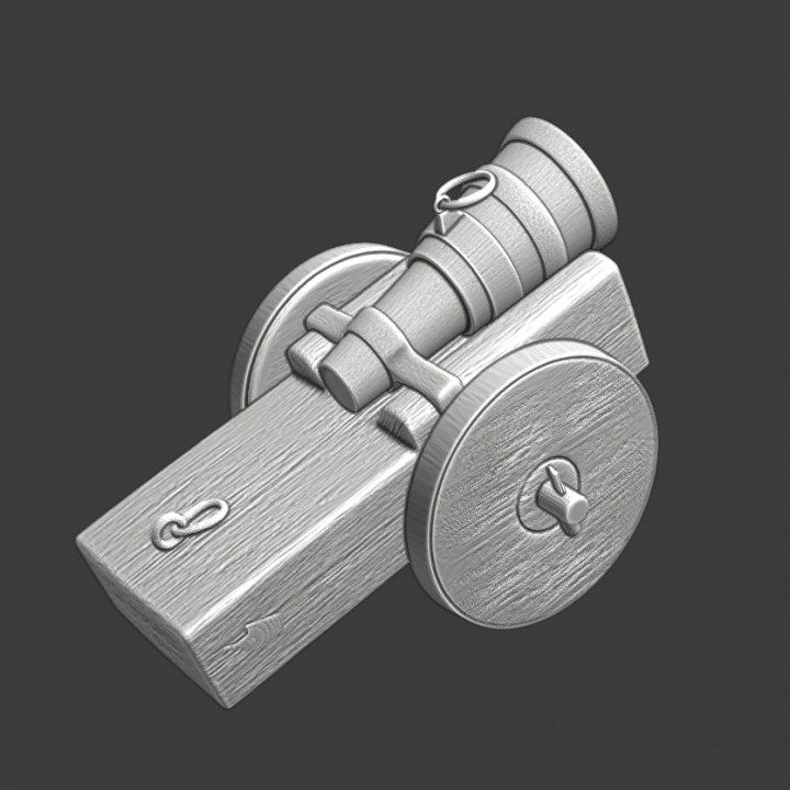 3D Printable Medieval bombard mortar by Northern Crusades Miniatures