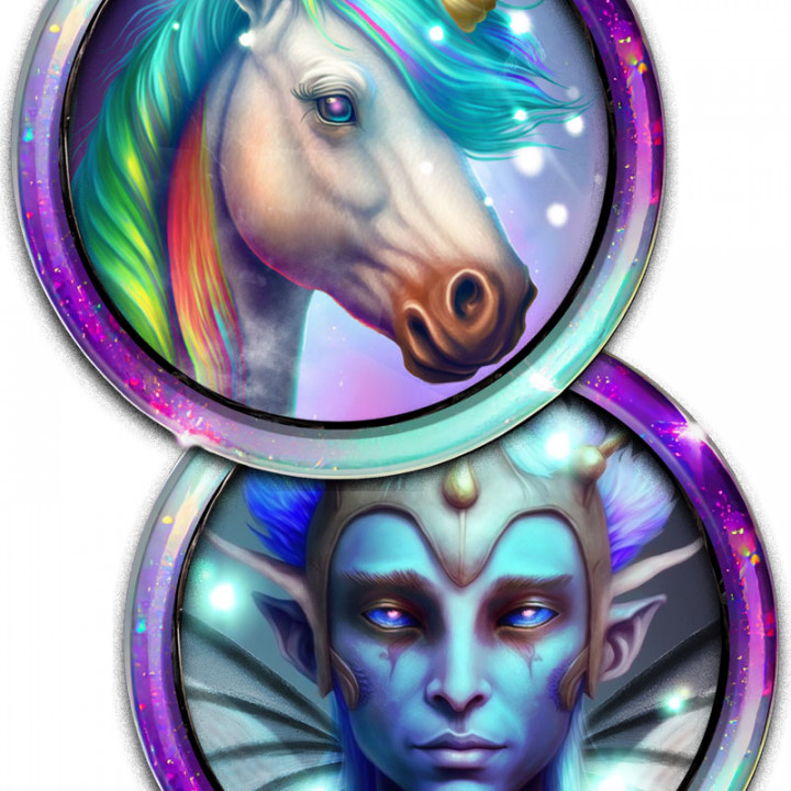 3D Printable Fey - 15 Pack VTT / Printable Tokens by Gametee 3d Miniatures