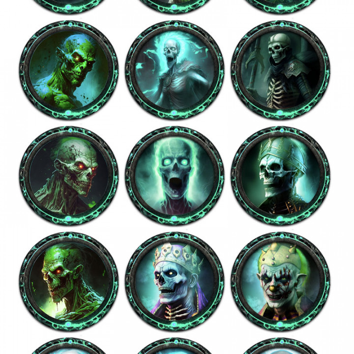 3D Printable Undead - 15 Pack VTT / Printable Tokens by Gametee 3d ...