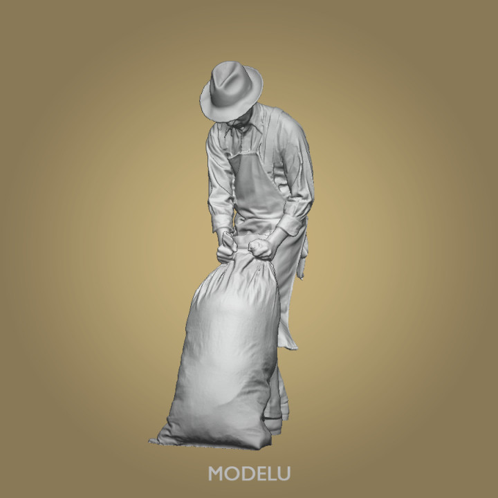 3D Printable Workman moving sack by Modelu 3d