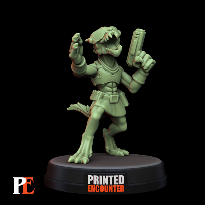 3D Printable Space Kobold (wingless) by Printed Encounter