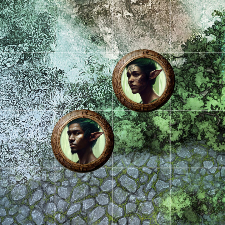 3D Printable Wood Elves - 15 Pack VTT / Printable Tokens by Gametee 3d ...