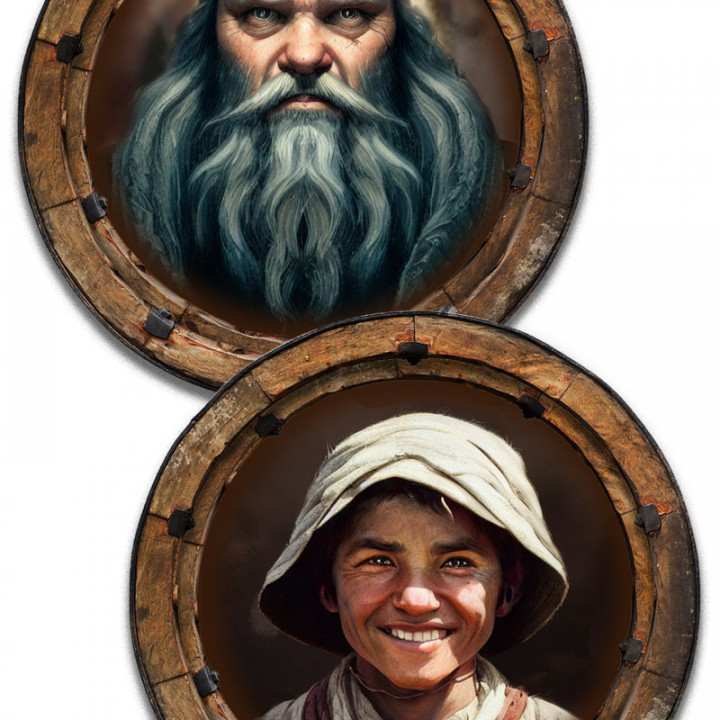 3D Printable FREE Villagers - 15 Pack VTT / Printable Tokens by Gametee ...